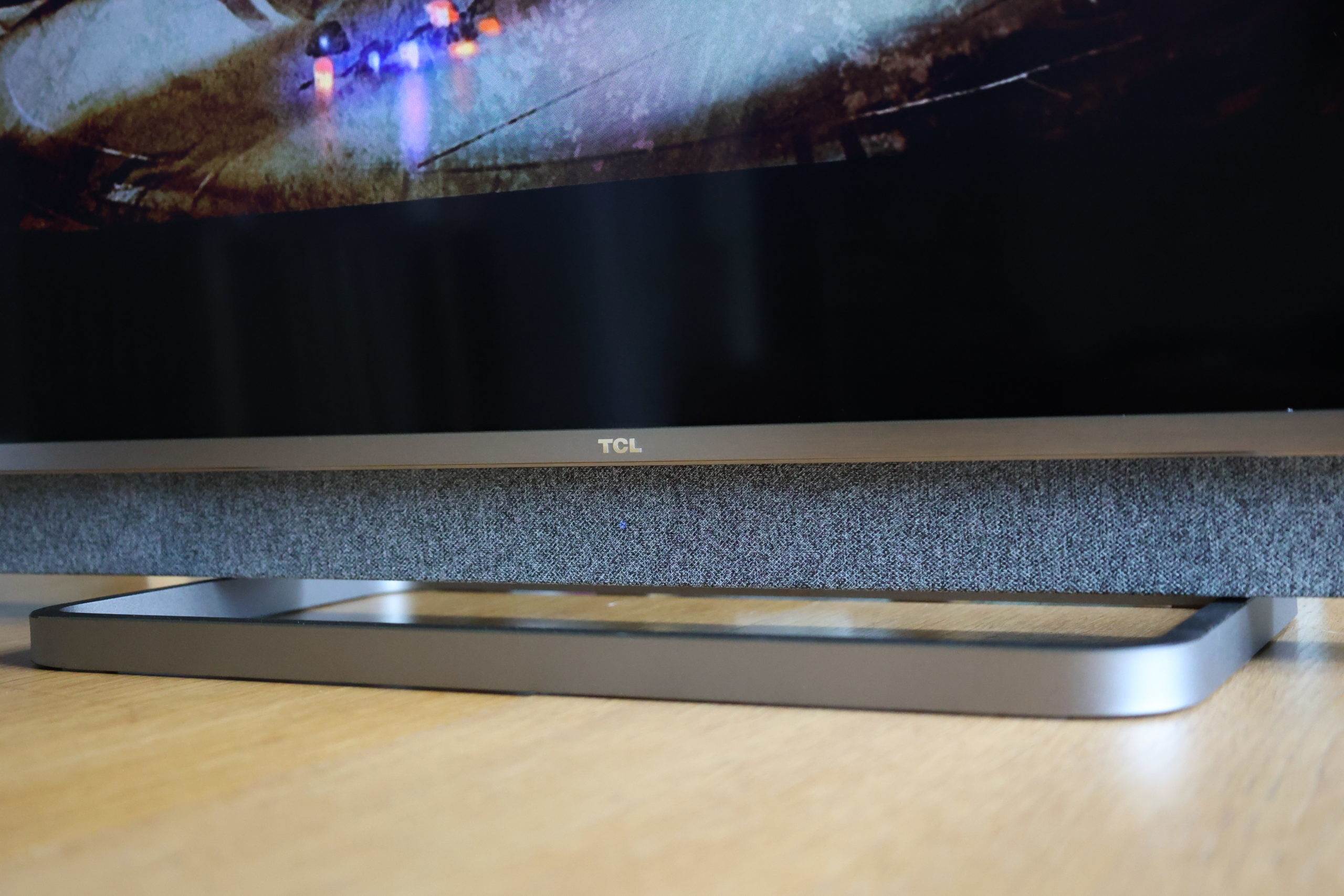 Turning on the TCL C82 4K HDR Mini LED Android TV