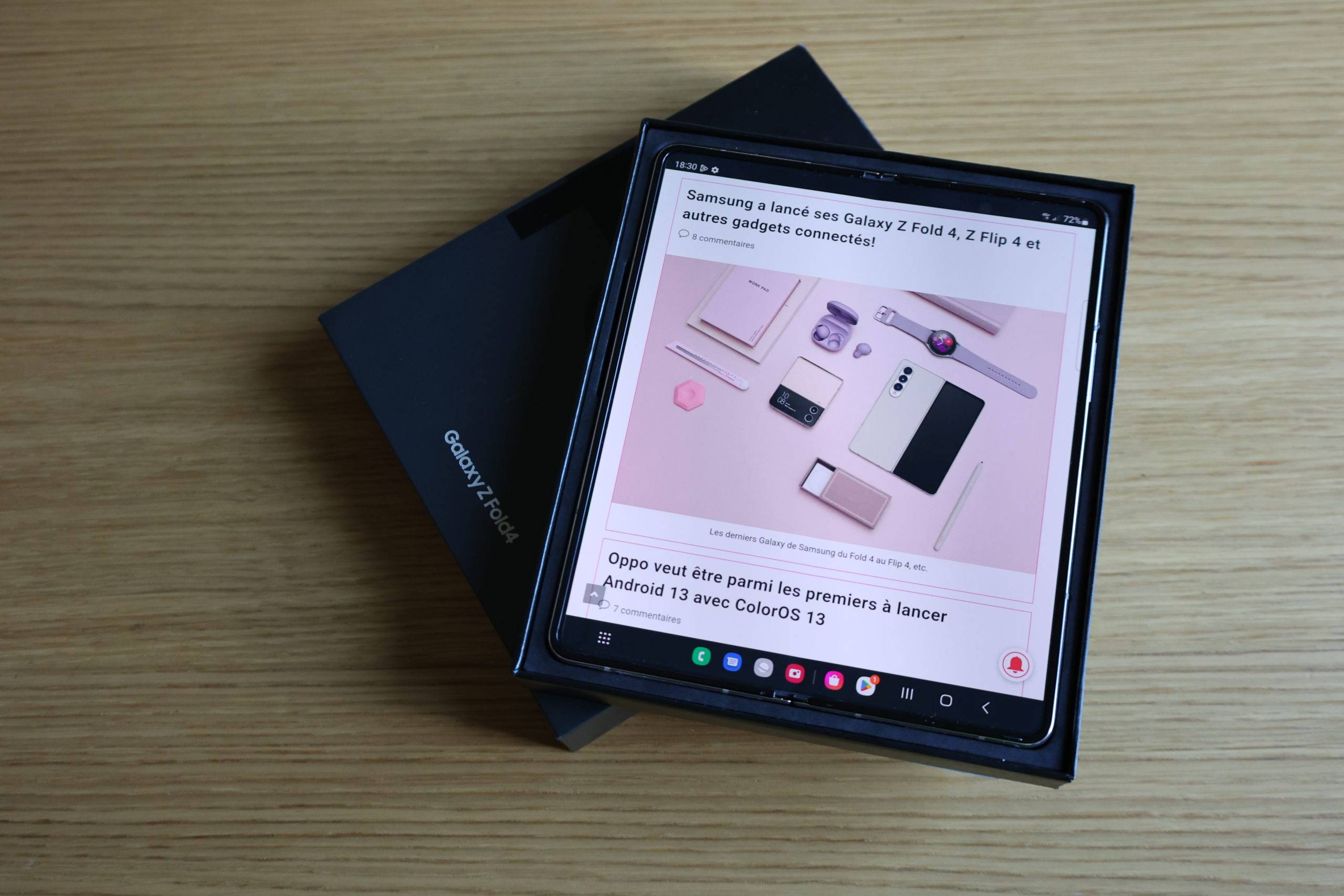 Le test multimédia de l'inépuisable Samsung Galaxy Z Fold 4