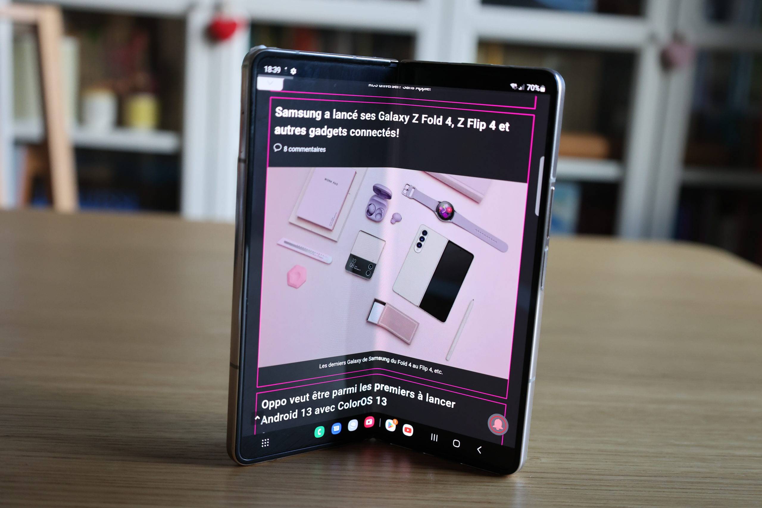 Le test multimédia de l'inépuisable Samsung Galaxy Z Fold 4