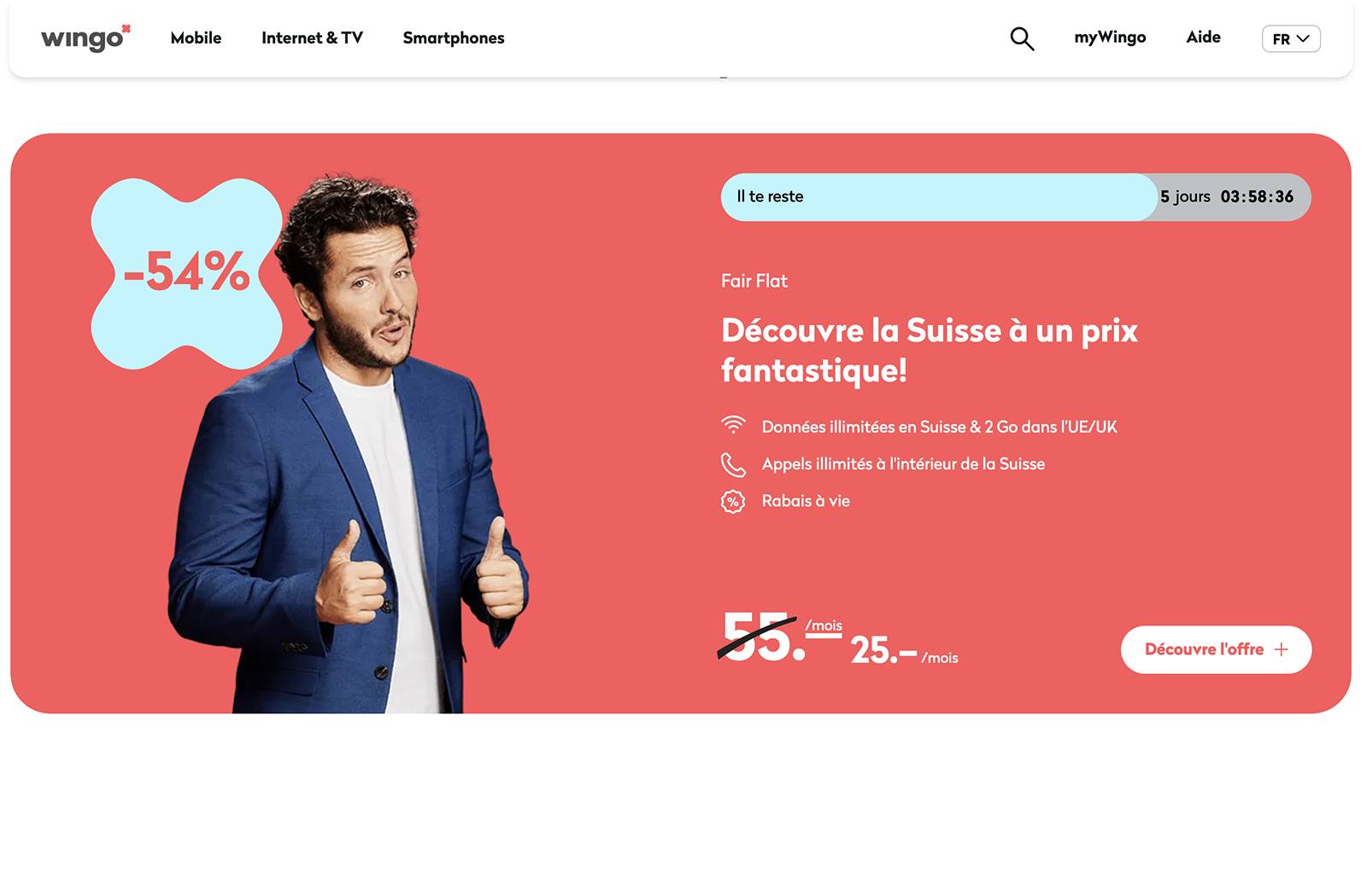 Wingo s’offre Alexandre Kominek pour sa campagne romande