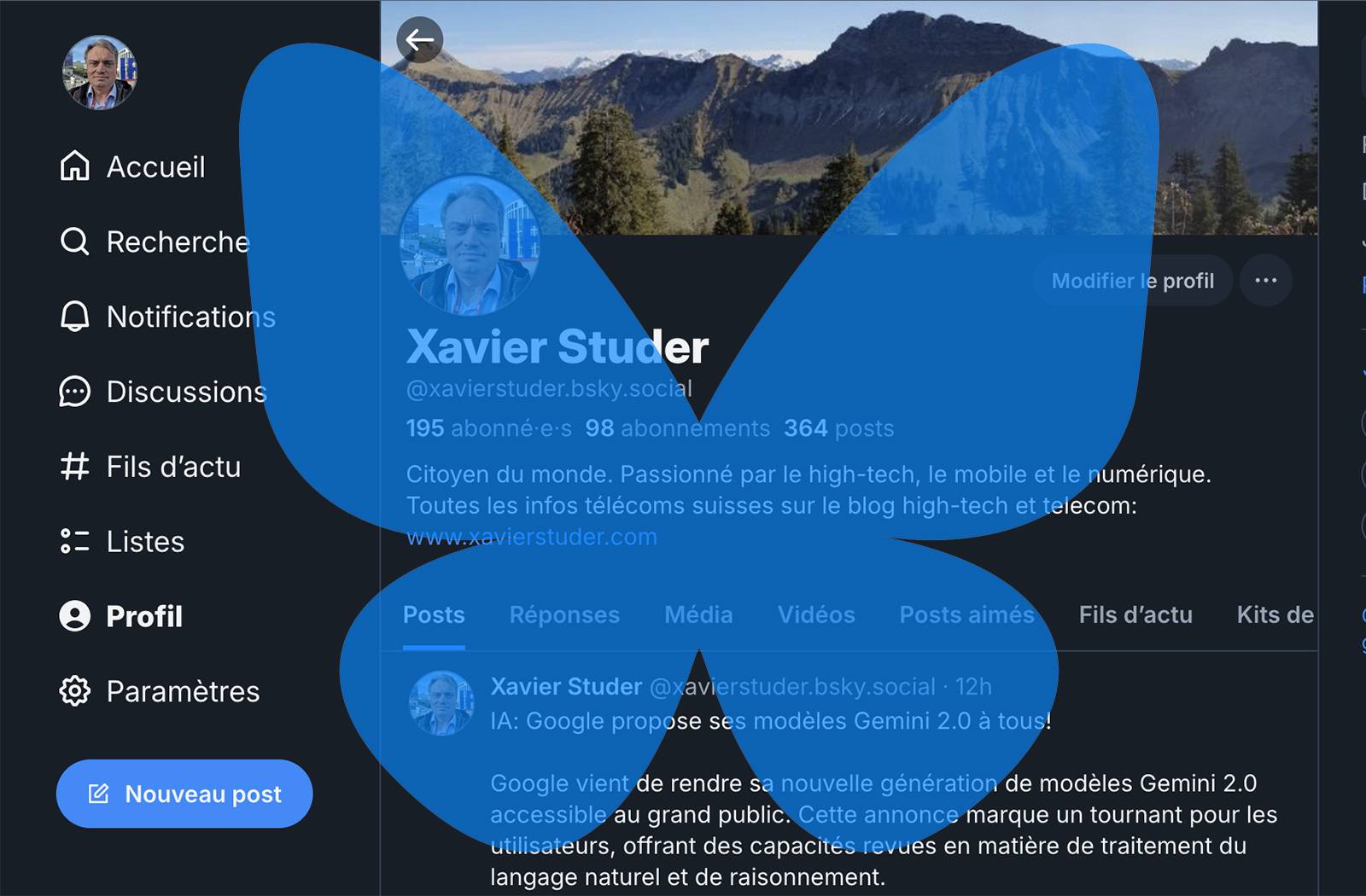 Bienvenue aux plus de 400 fans sur Bluesky, Mastodon et Threads!